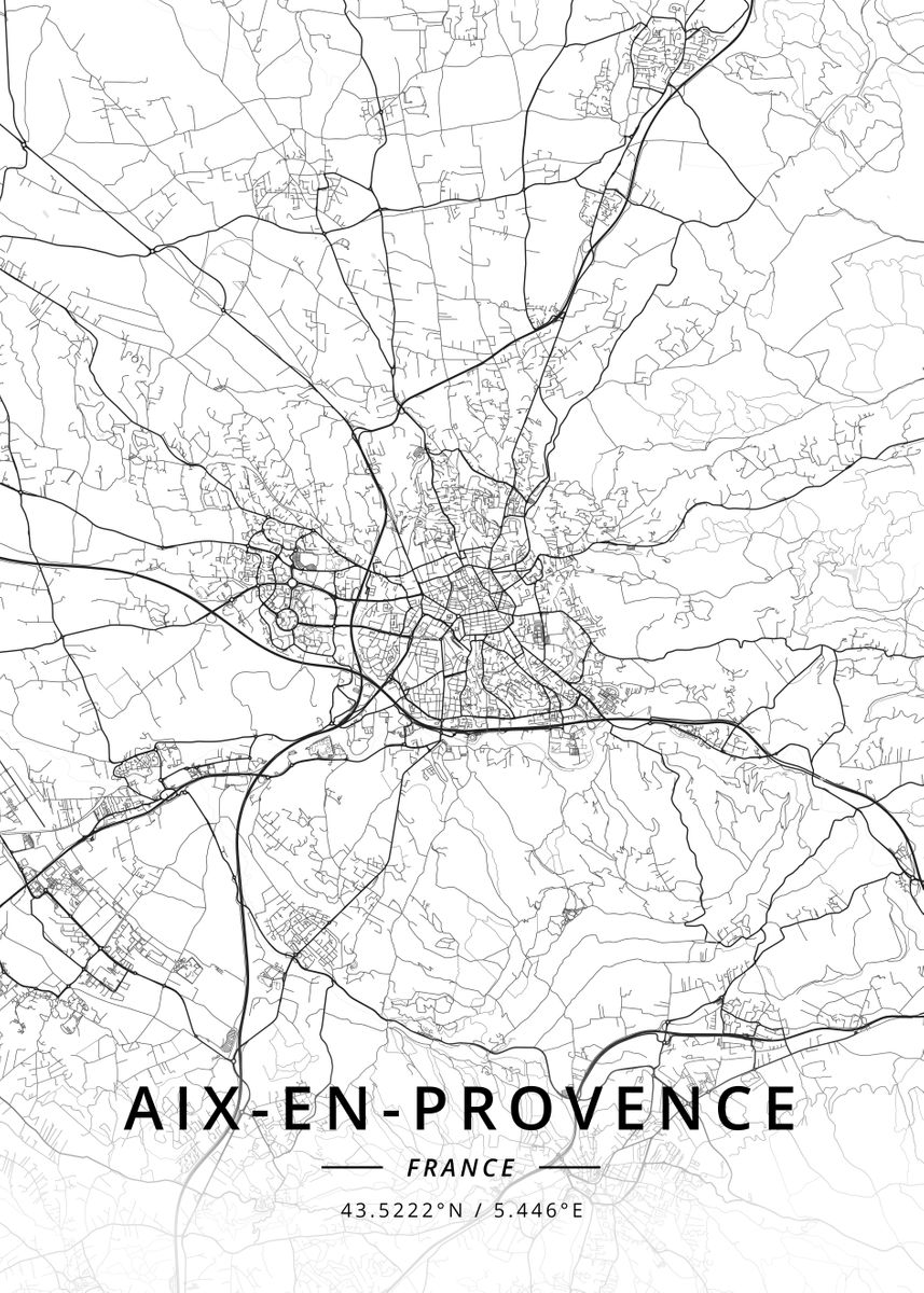 'Aix-en-Provence, France' Poster, picture, metal print, paint by ...