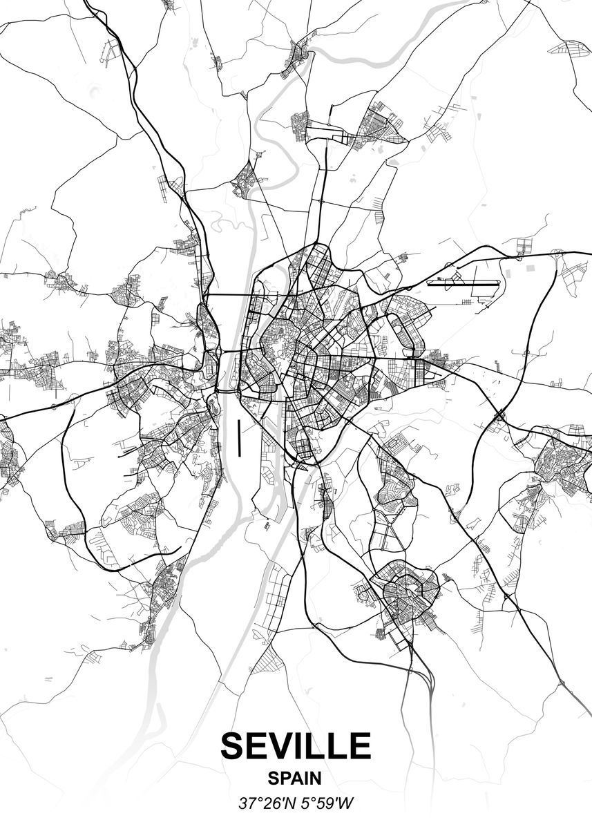 'SEVILLE SPAIN' Poster by Iwoko | Displate