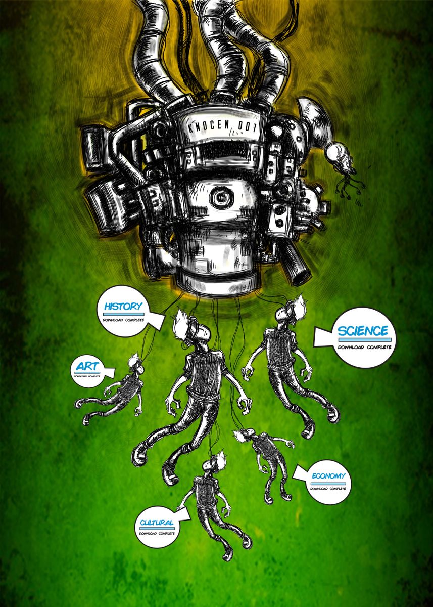 'Man who know everything' Poster, picture, metal print, paint by Mohd ...