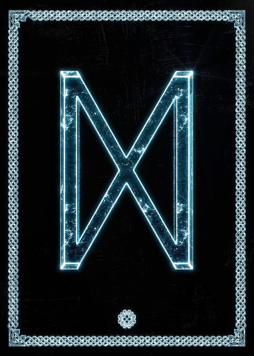 'Dagaz' Poster, picture, metal print, paint by Christopher Sanabria ...