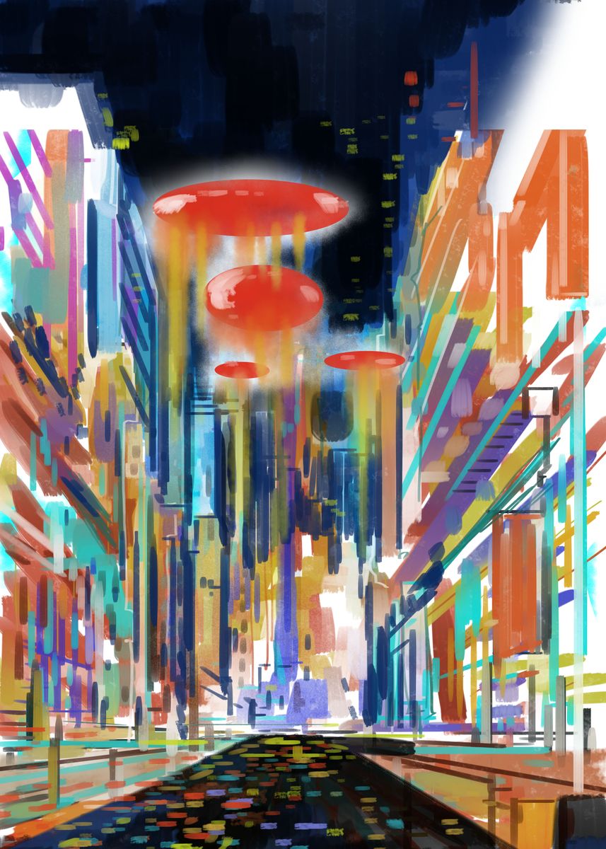 'strange structure 2' Poster by Kharma Zero | Displate