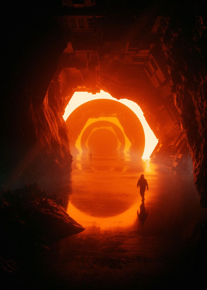 'the center' Poster, picture, metal print, paint by Gedeon Drapak ...