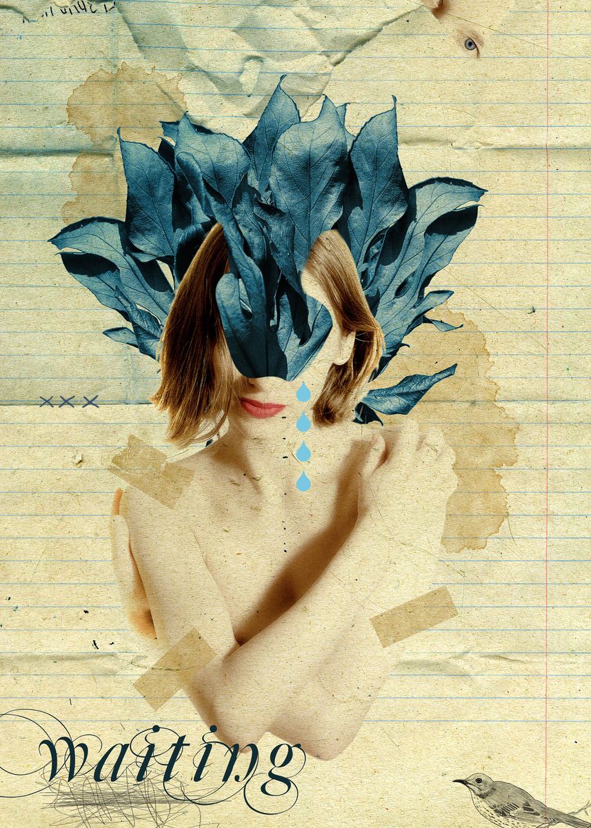 'Waiting' Poster, picture, metal print, paint by elo marc | Displate