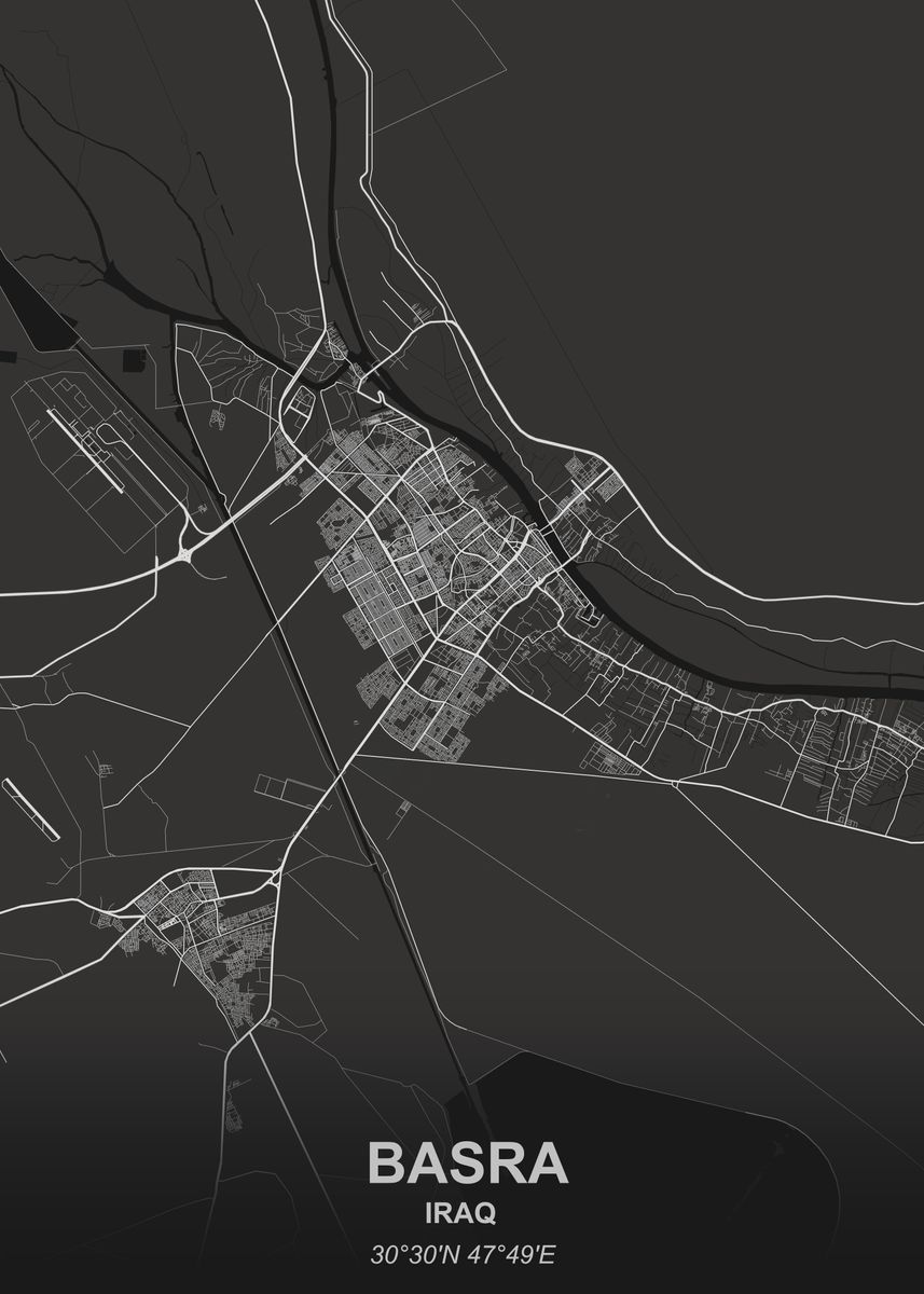 'BASRA IRAQ' Poster by Iwoko | Displate