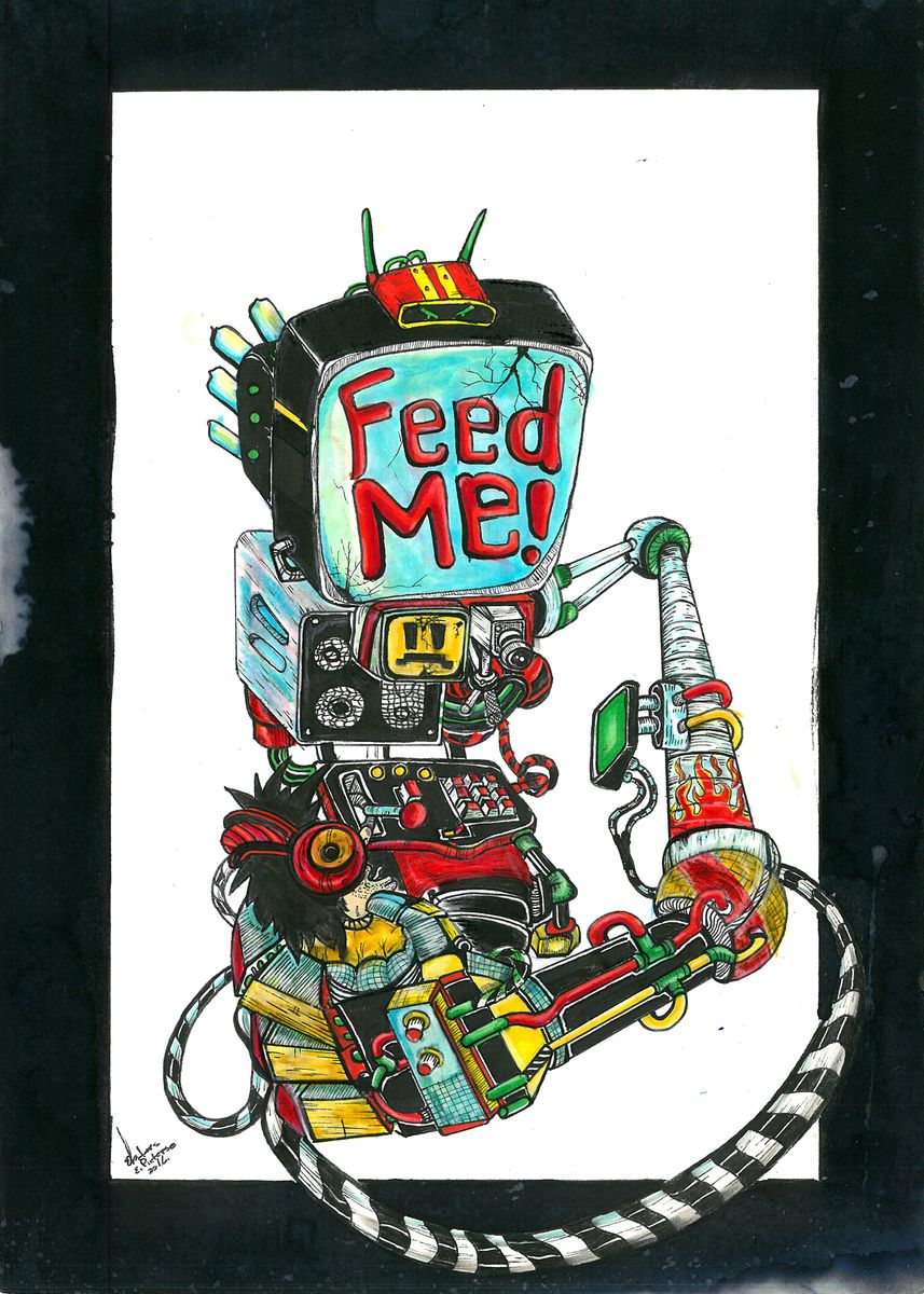 'feed me ' Poster, picture, metal print, paint by eugene pieterse ...