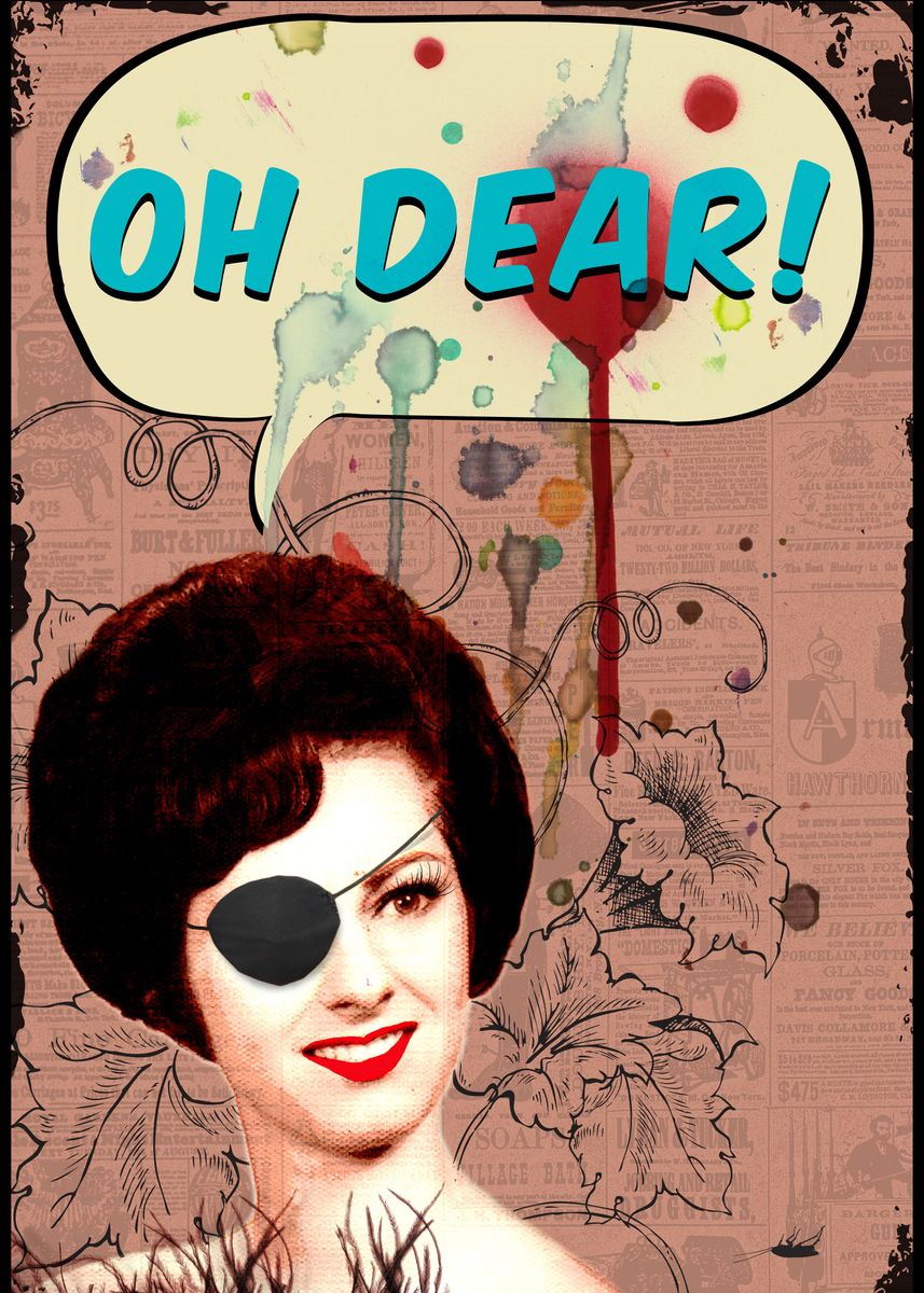 'Oh Dear' Poster, picture, metal print, paint by elo marc | Displate