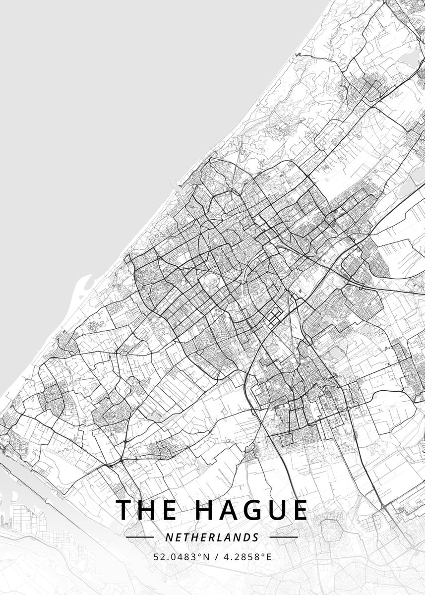'The Hague, Netherlands' Poster, picture, metal print, paint by ...