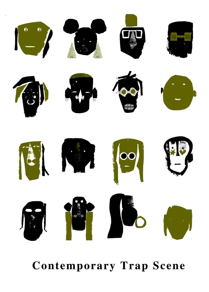 'Contemporary trap scene' Poster by Lukasz Majewski | Displate