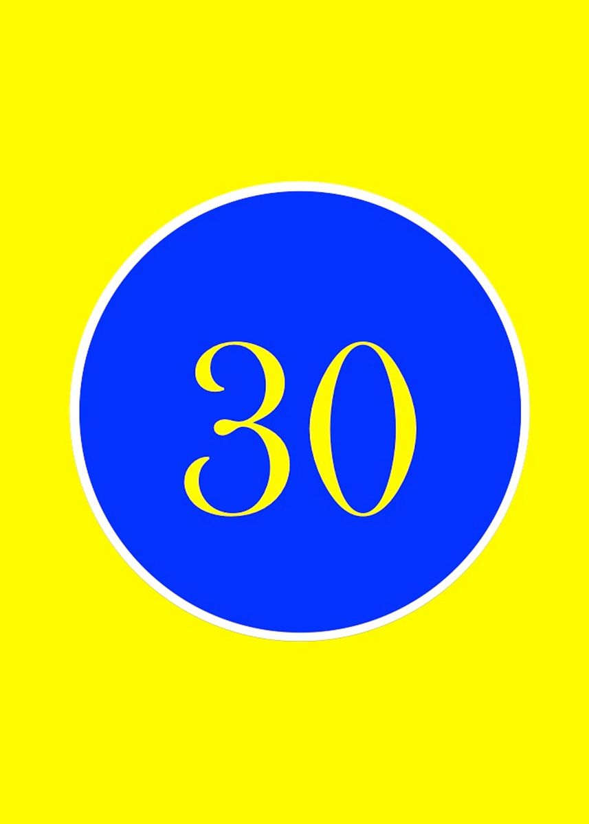 'Thirty (30)' Poster by Tanner Duke | Displate