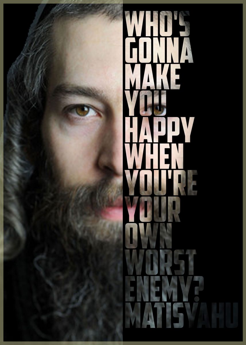 'Matisyahu' Poster, picture, metal print, paint by SLPTDSC Art | Displate
