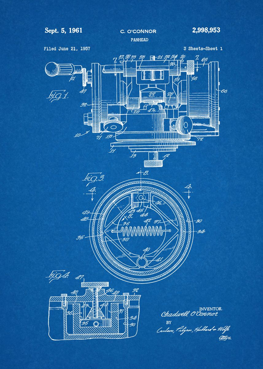 '1957 Panhead' Poster, picture, metal print, paint by Nicram K | Displate