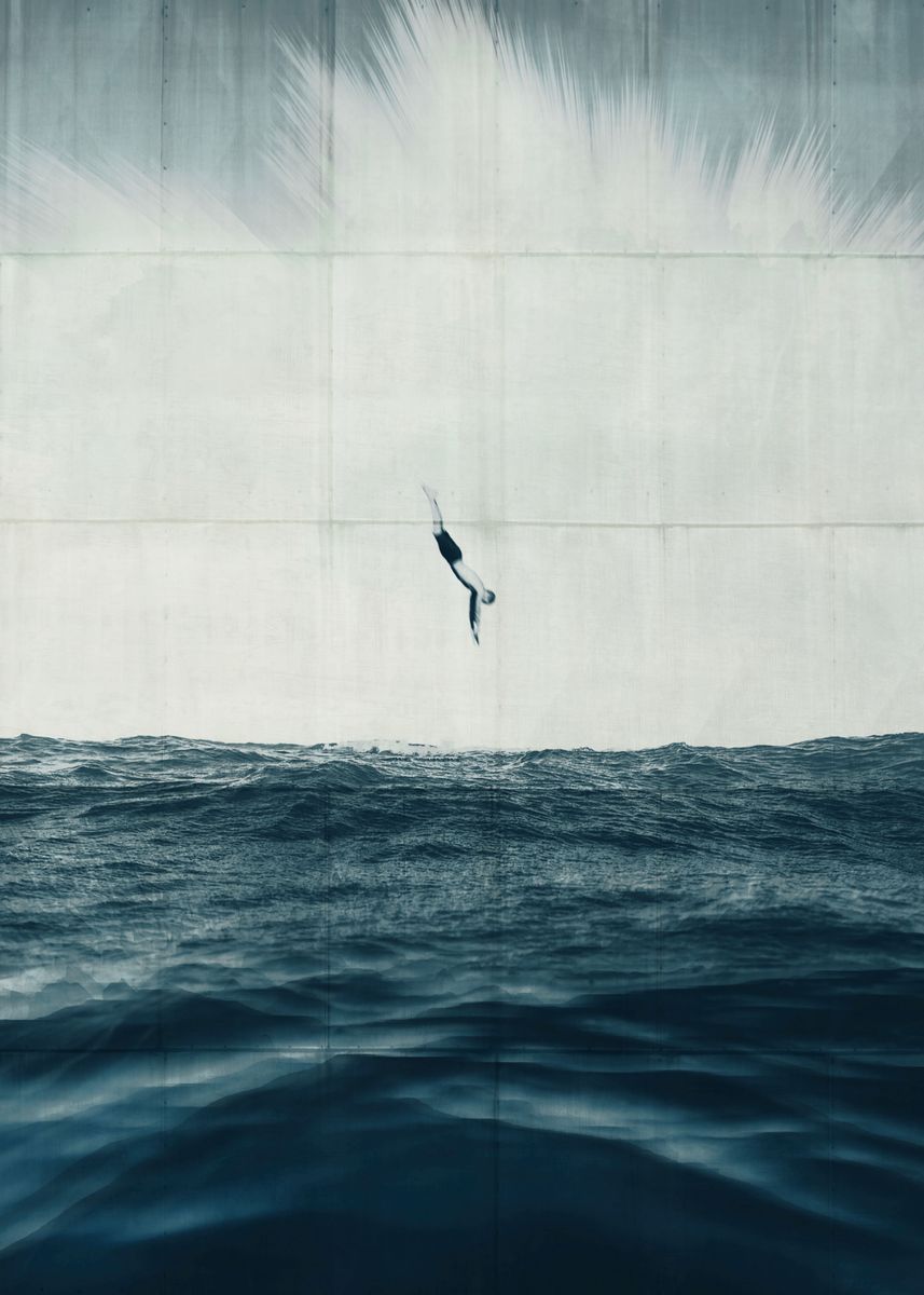 'at your own risk' Poster by Dirk Wüstenhagen | Displate