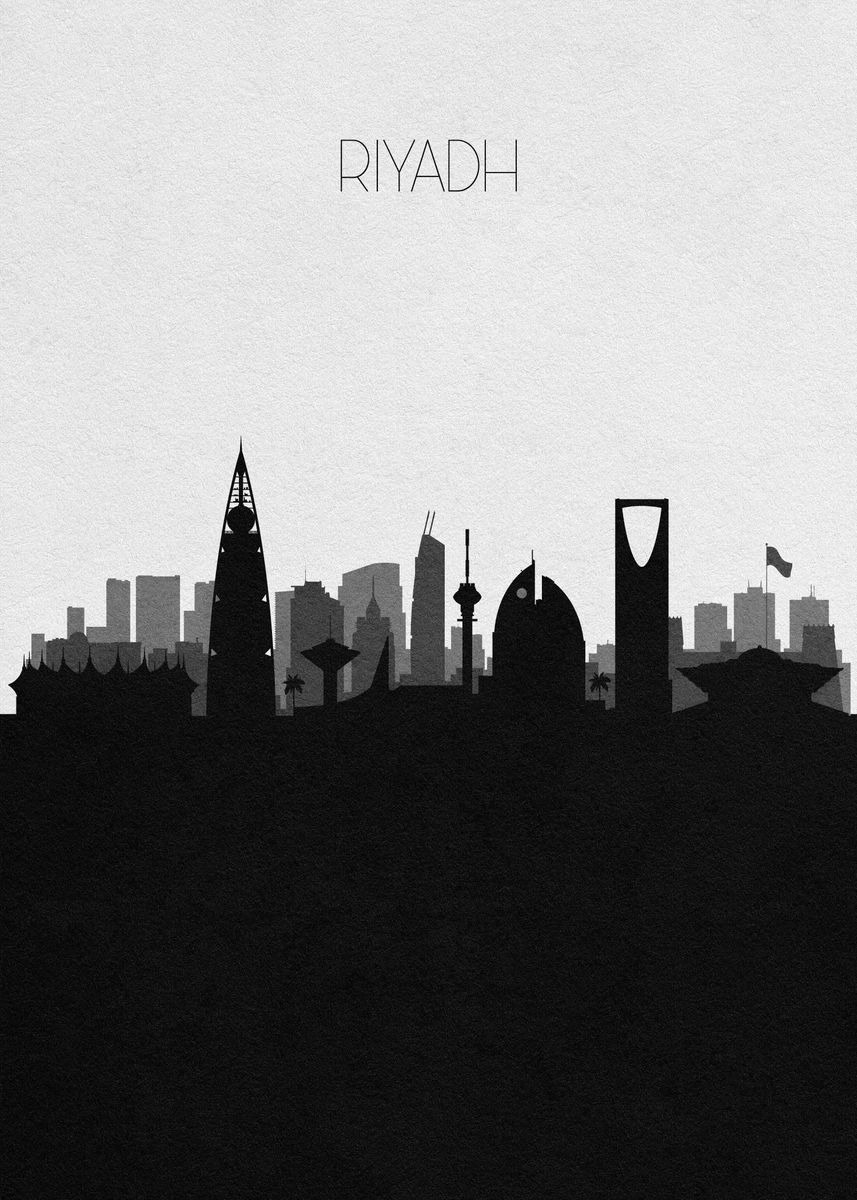 'Riyadh Skyline' Poster by Deniz A. | Displate