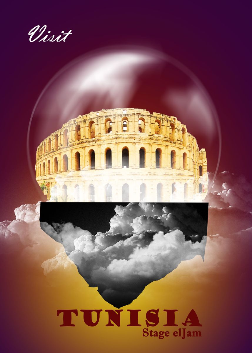 'Stage elJam' Poster, picture, metal print, paint by Mohsni Jihene ...