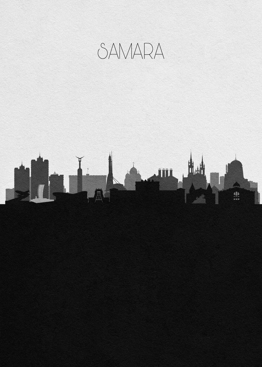 'Samara Skyline' Poster by Deniz A. | Displate