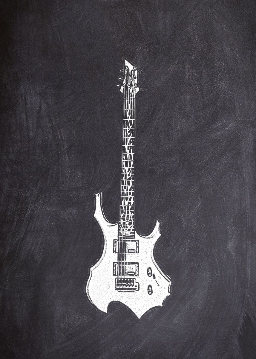 'Chalk Music 4' Poster, picture, metal print, paint by Freak Creator ...