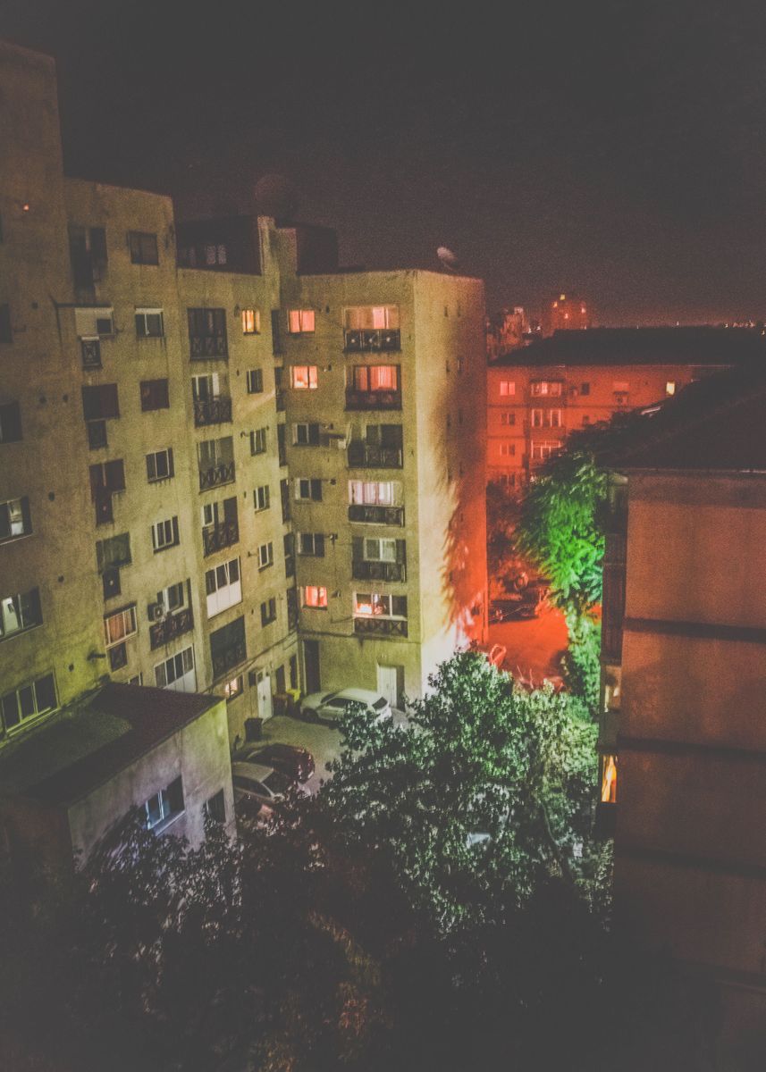 'Timisoara at night' Poster by Forro Agnes | Displate