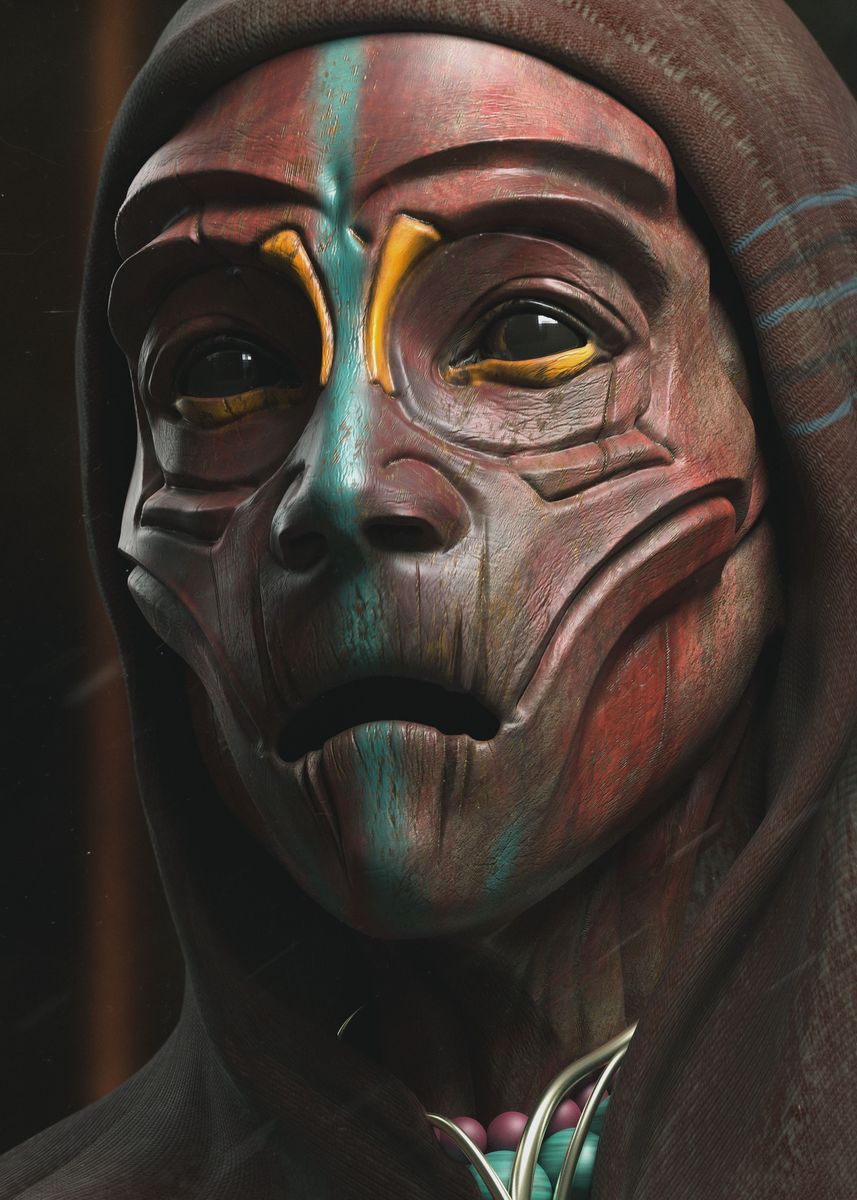 'The Sad Muse' Poster, picture, metal print, paint by Limkuk art | Displate