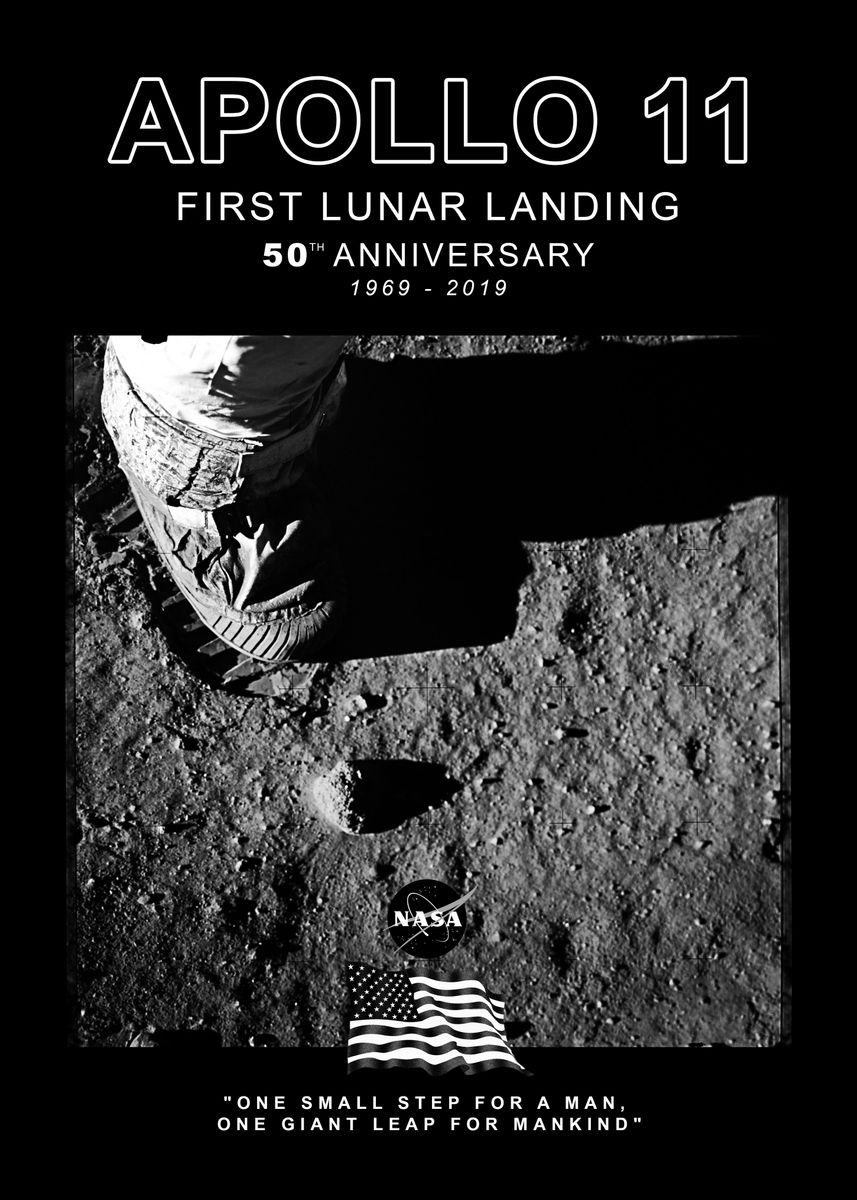 'apollo 11 1969 Space' Poster by Carlos Marques | Displate