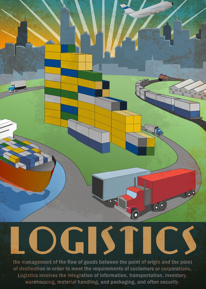 'Logistics' Poster, picture, metal print, paint by Osan Sollinamor ...