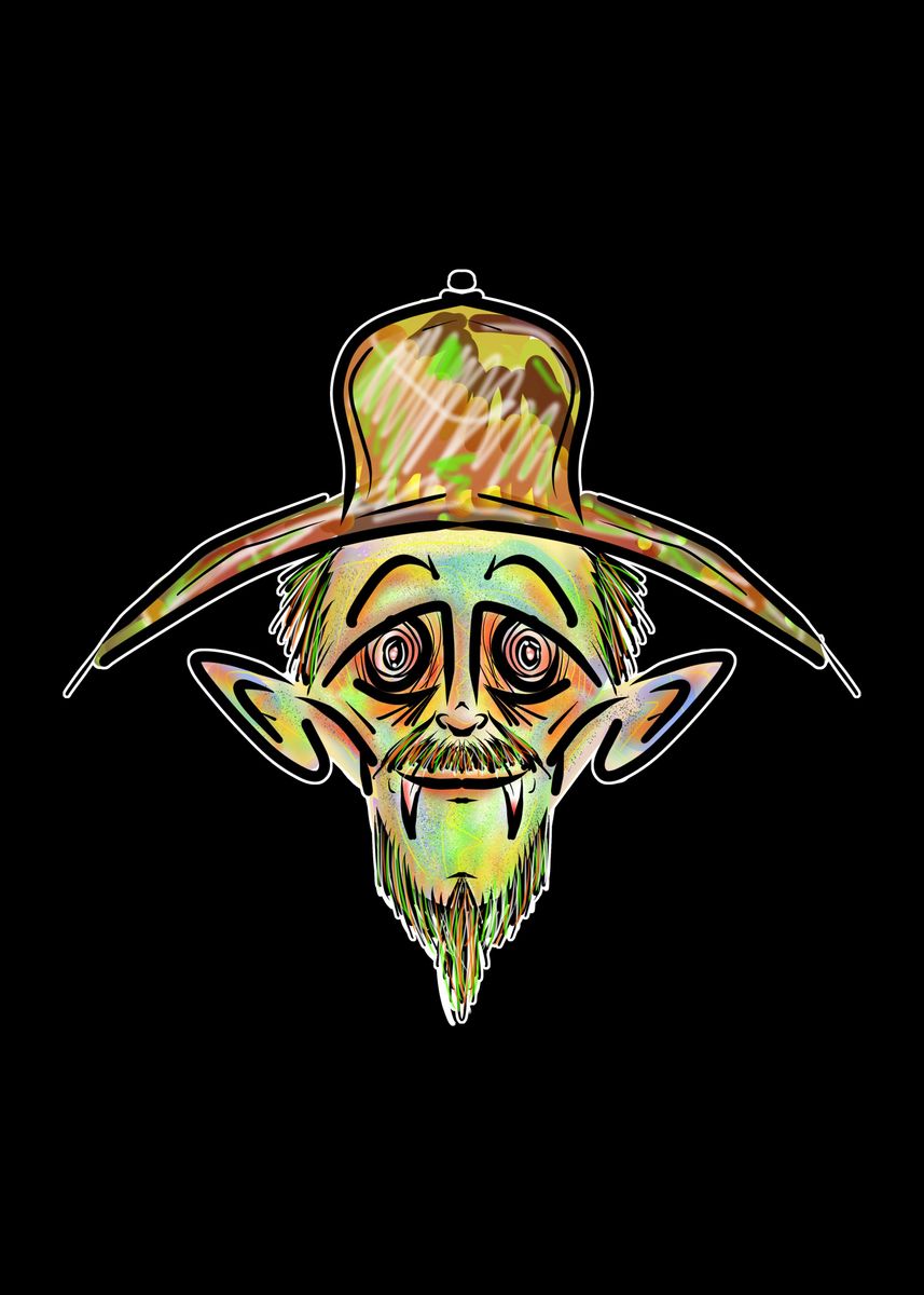 'Vampire Cowboy' Poster, picture, metal print, paint by Vincent J ...