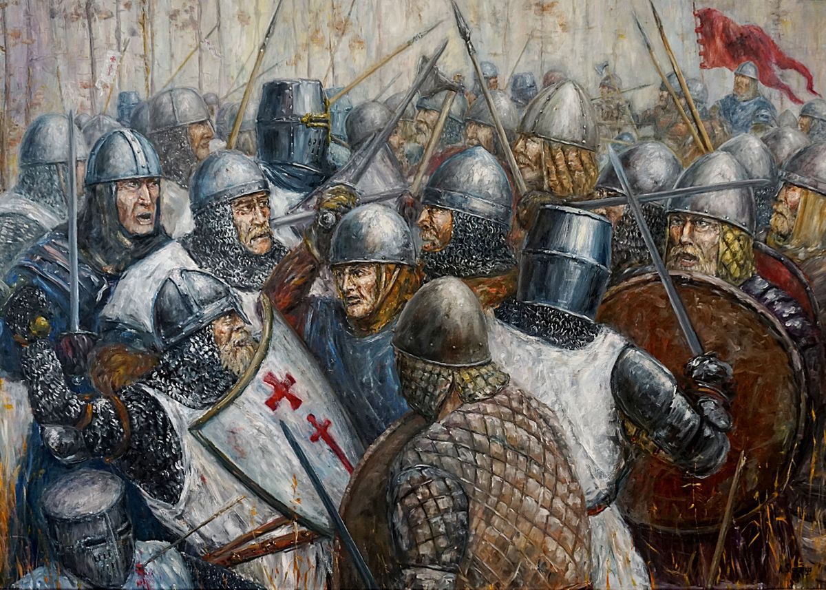 'The battle of Saule' Poster by Arturas Slapsys | Displate