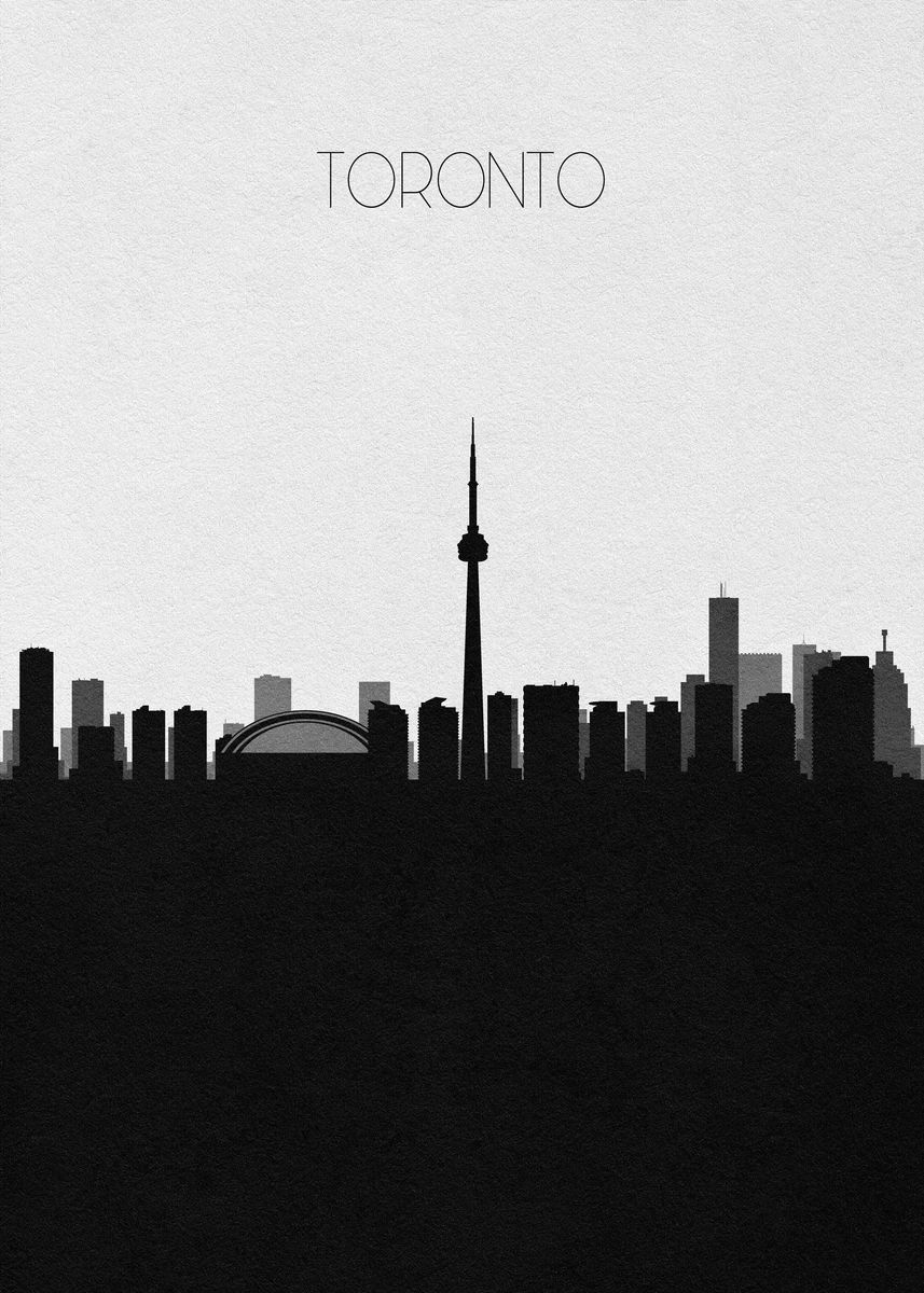 'Toronto Skyline' Poster, picture, metal print, paint by Deniz A ...