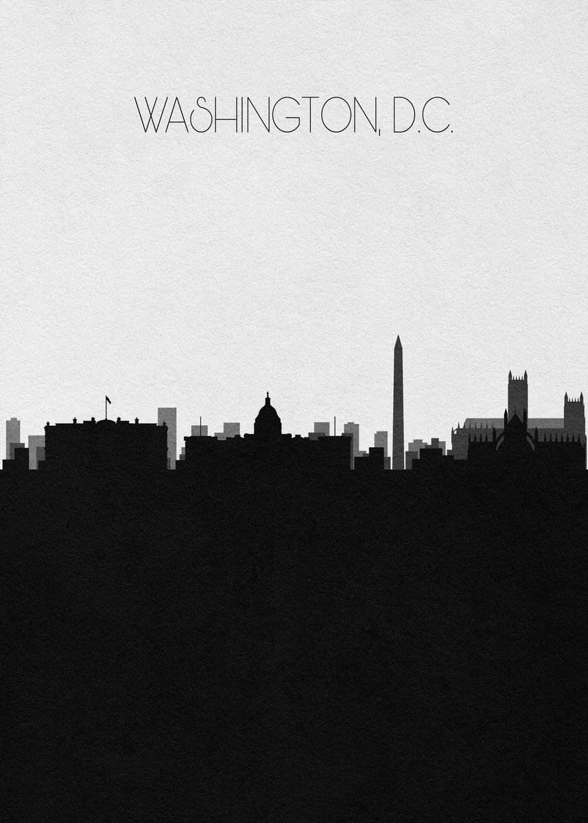 'Washington DC Skyline' Poster by Deniz A. | Displate