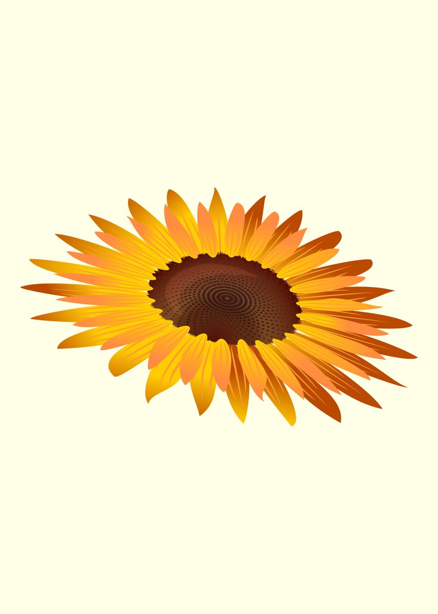 'Sunflower' Poster by Ruxi Que | Displate