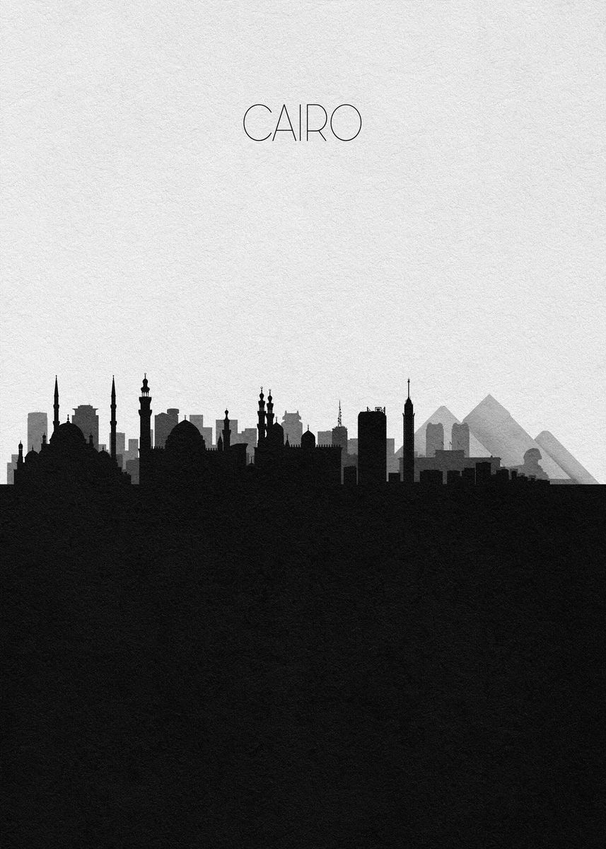 'Cairo Skyline' Poster by Deniz A. | Displate