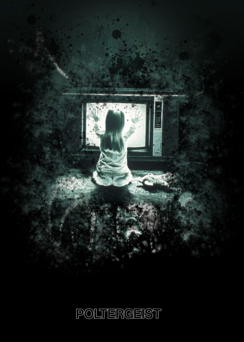 'poltergeist original Splat' Poster, picture, metal print, paint by ...