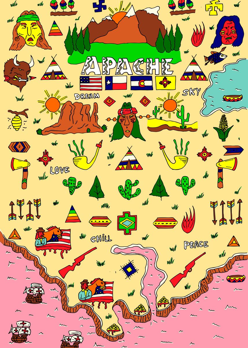 'APACHE' Poster by Telmo Castro | Displate