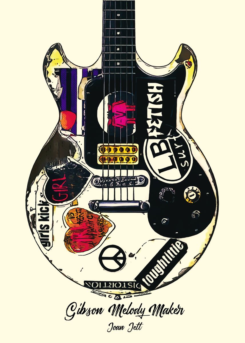 'Joan Jett' Poster, picture, metal print, paint by Apo | Displate