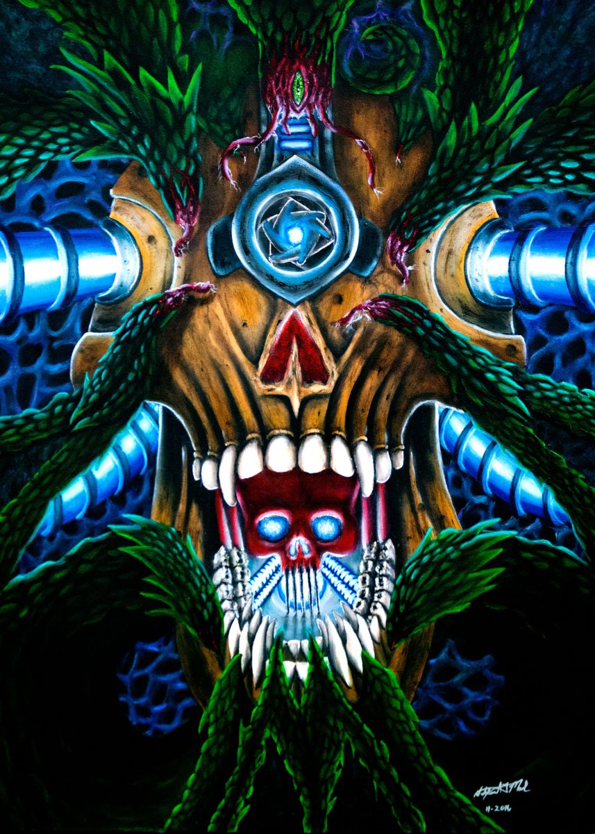 'Neshama ' Poster, picture, metal print, paint by Nathaniel Mask | Displate