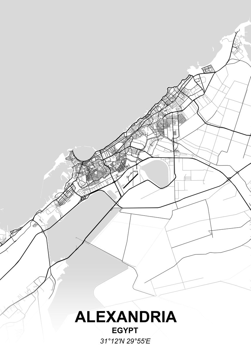 'ALEXANDRIA EGYPT' Poster by Iwoko | Displate