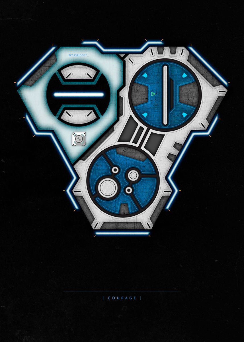 'Conviction Armour 0007' Poster by GAINZ TRAIN Andrew Bui | Displate