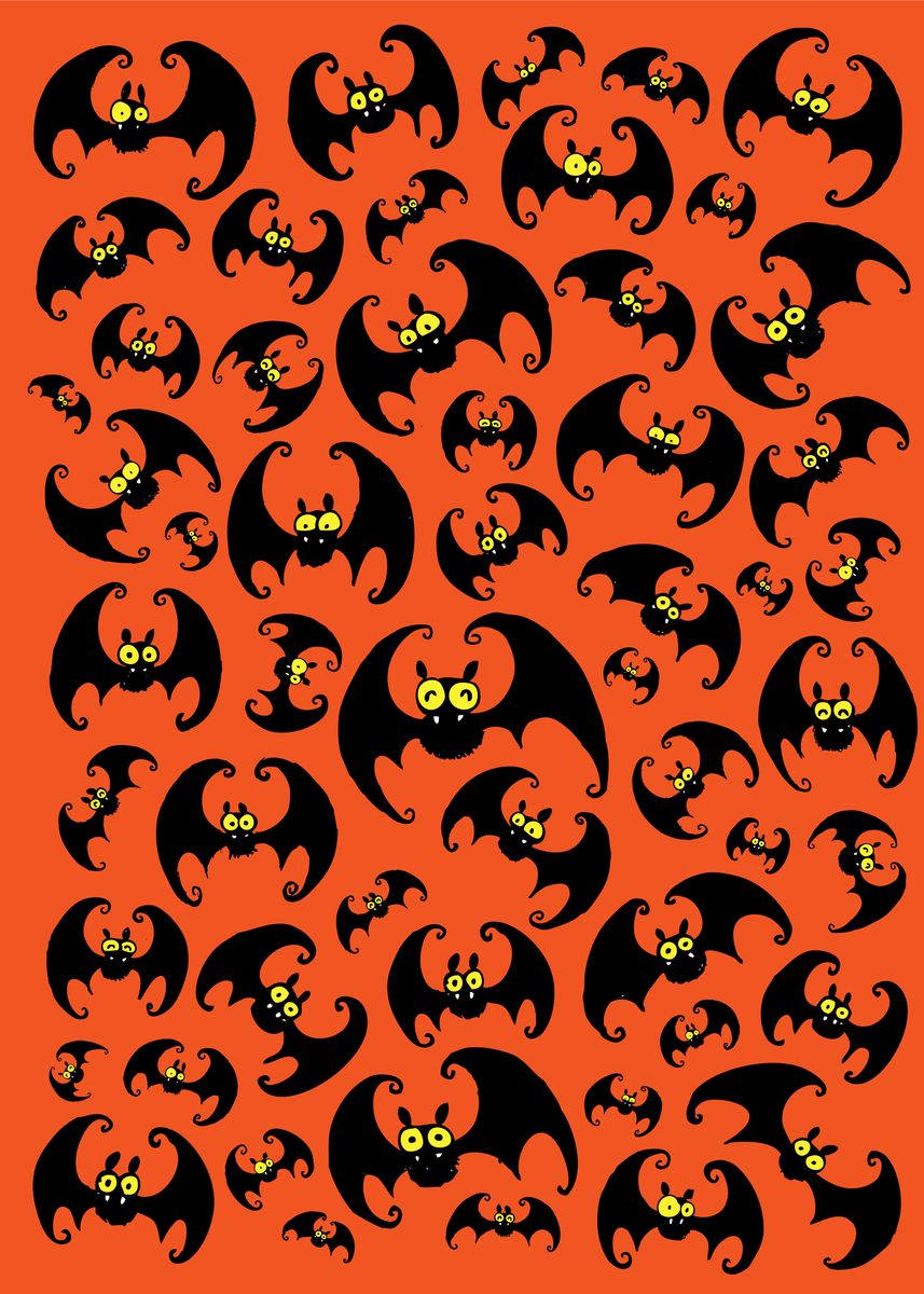 'Bats' Poster by mangulica illustrations | Displate