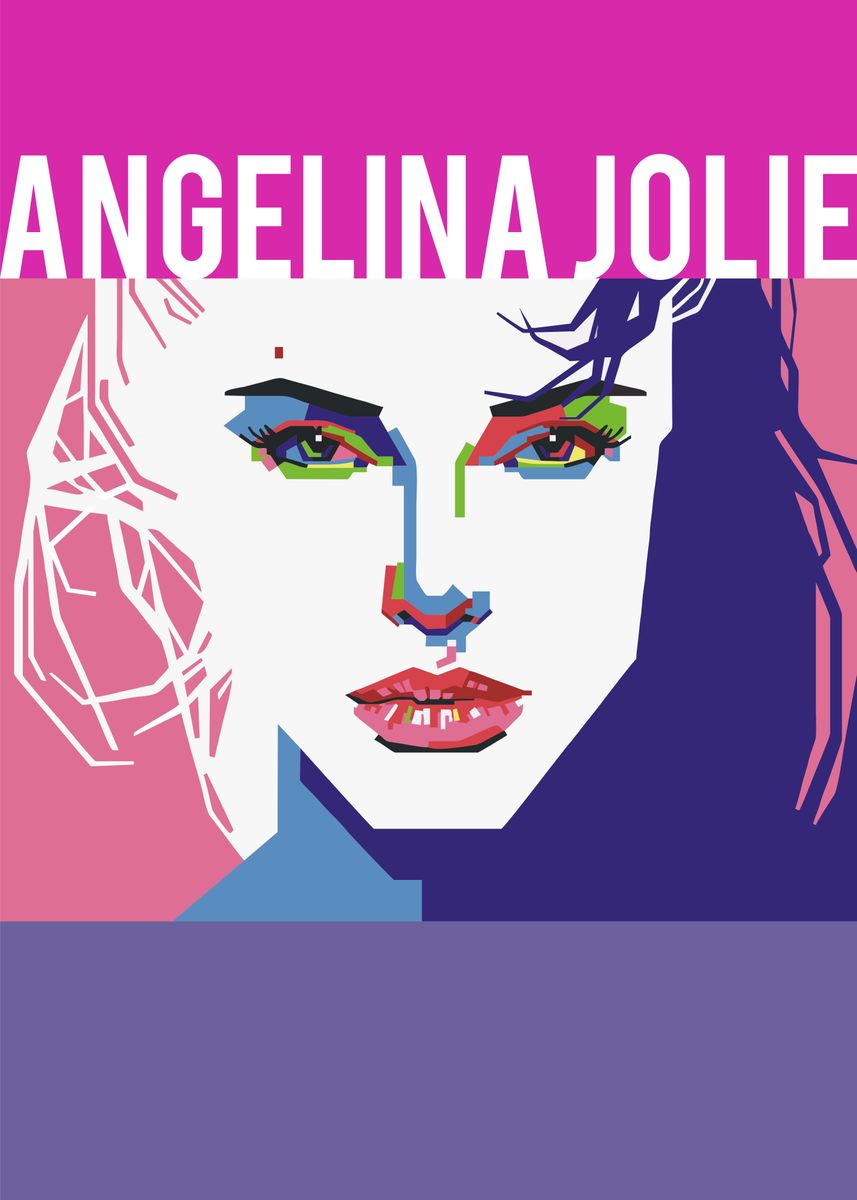 'Angelina Jolie' Poster, picture, metal print, paint by Acongraphic ...