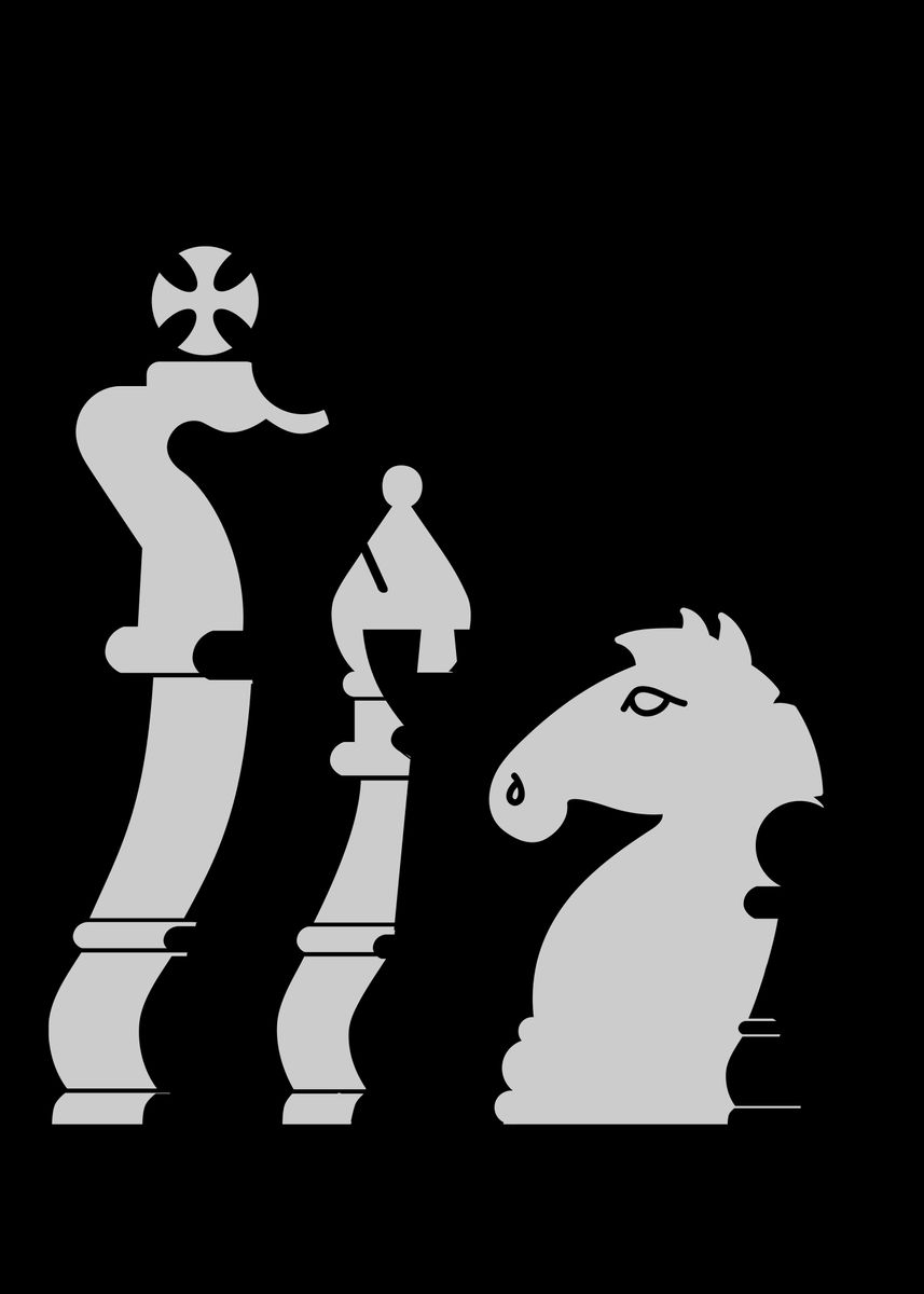 'Chess Pawns' Poster, picture, metal print, paint by Overstyle Designs ...