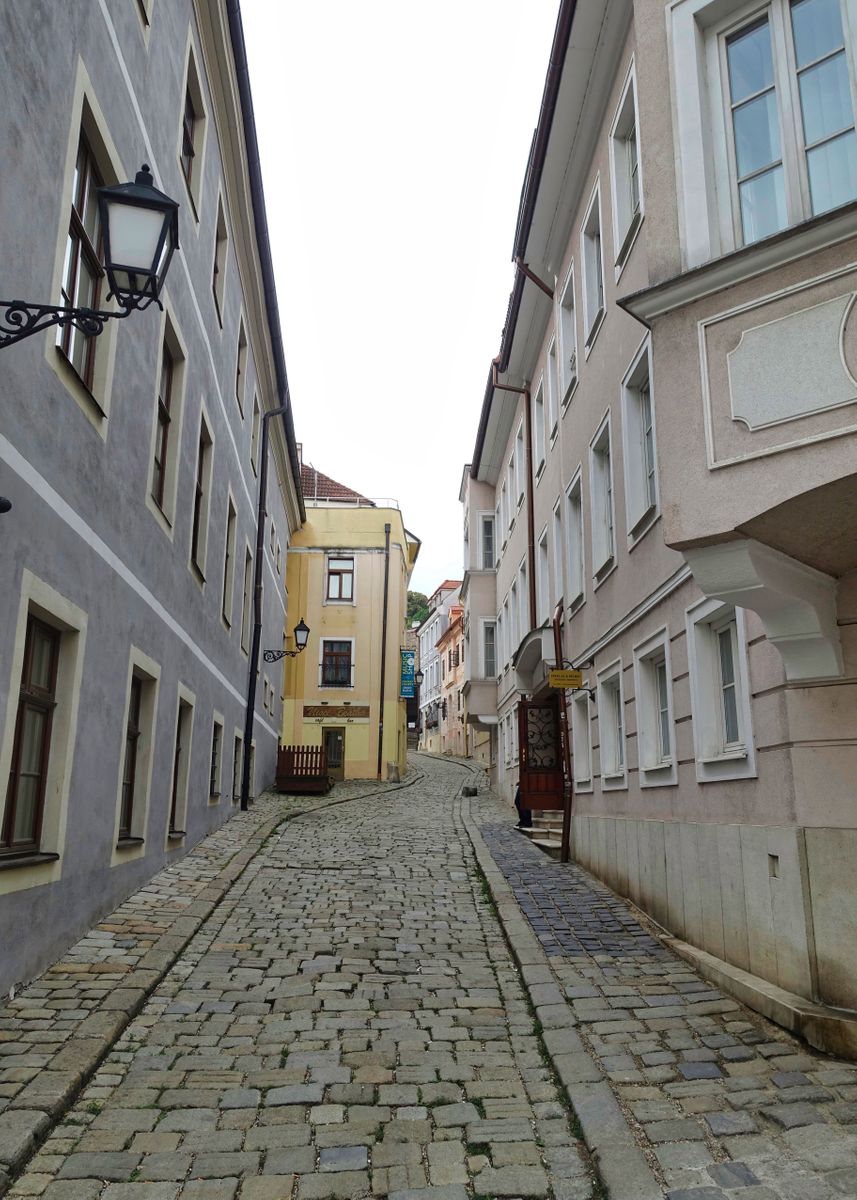 'Cobbled Streets' Poster by Xenophon Papadopoulos | Displate