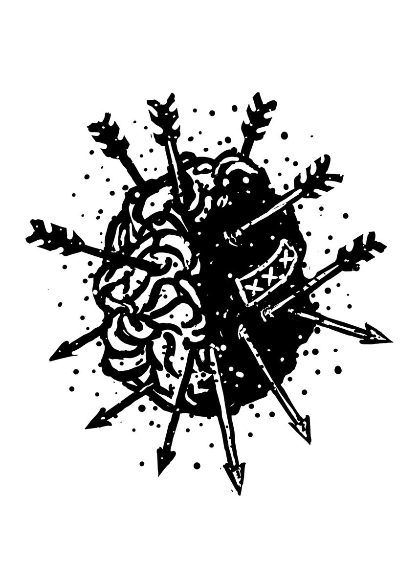 'Brain Dead' Poster, picture, metal print, paint by design by ...