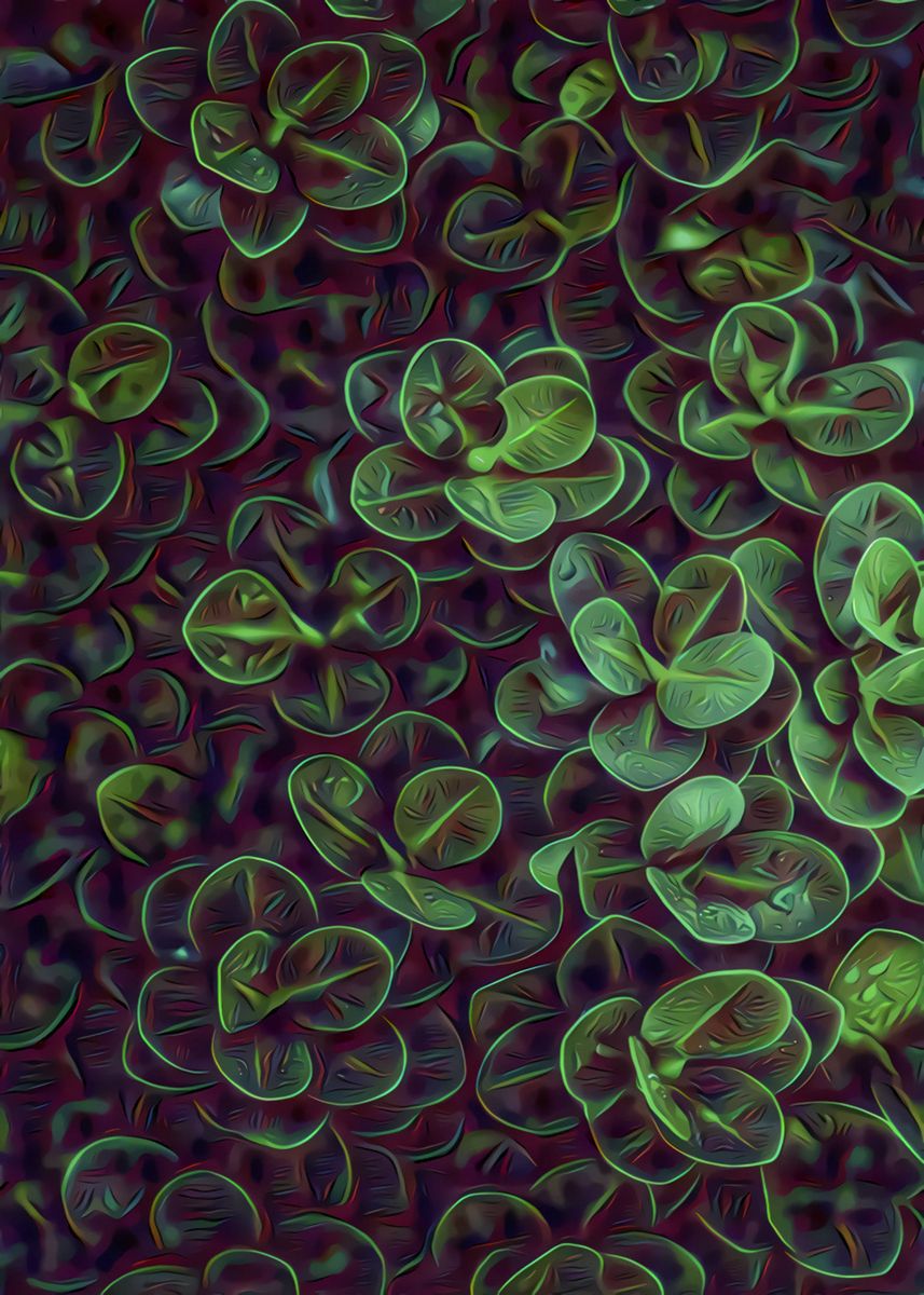 'Deep Green' Poster, picture, metal print, paint by Vedran M | Displate