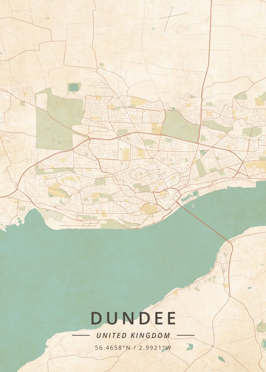 'Dundee United Kingdom' Poster, picture, metal print, paint by Designer ...