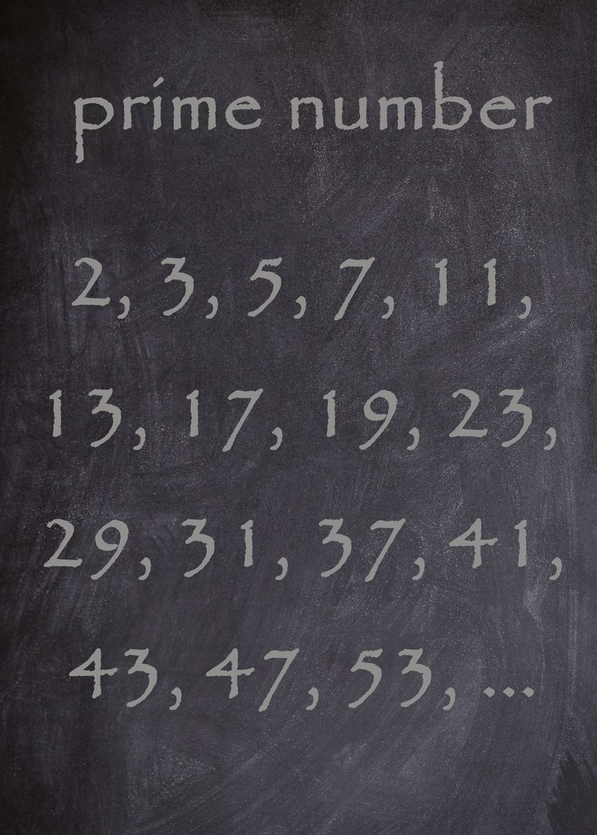 'Prime number' Poster, picture, metal print, paint by Erzsébet Rácz ...