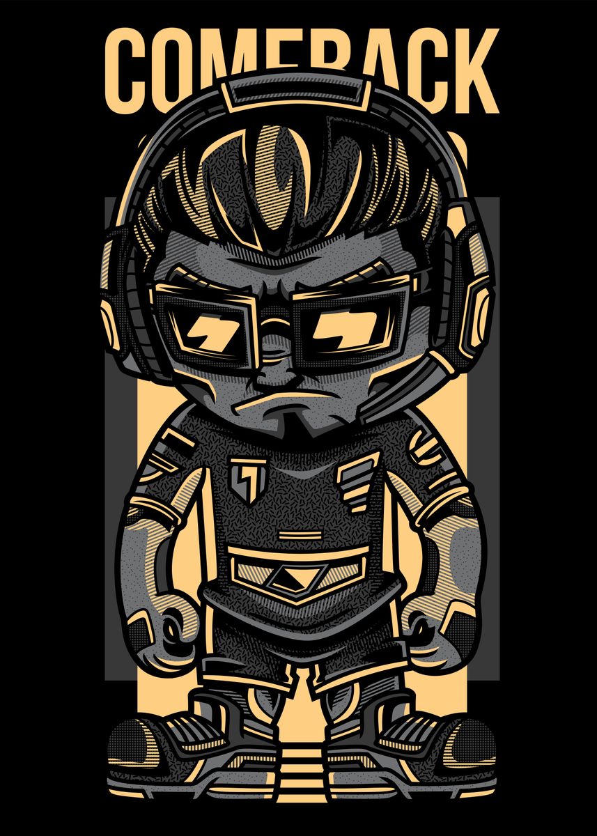 'Comeback' Poster, picture, metal print, paint by Ruslan Geliskhanov ...