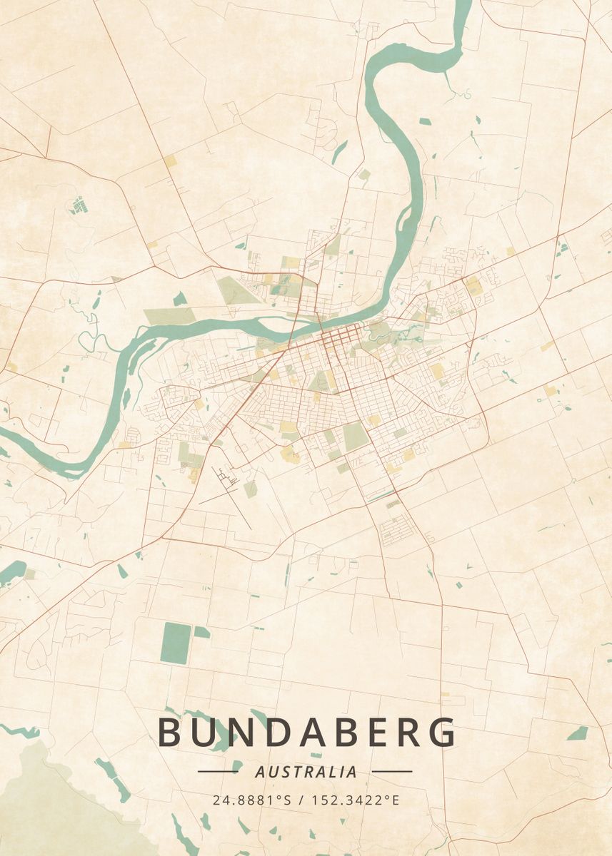 'Bundaberg Australia' Poster, picture, metal print, paint by Designer ...