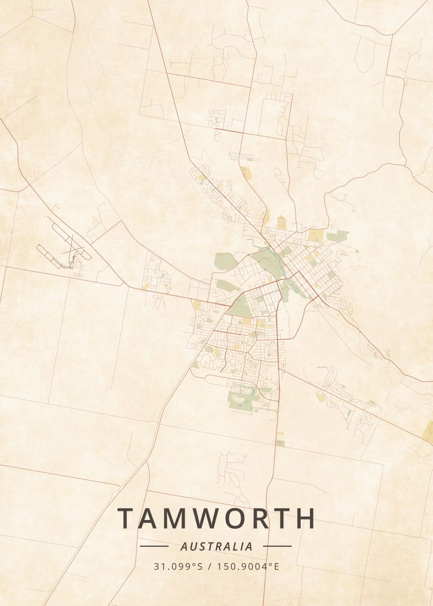 'Tamworth Australia' Poster, picture, metal print, paint by Designer ...
