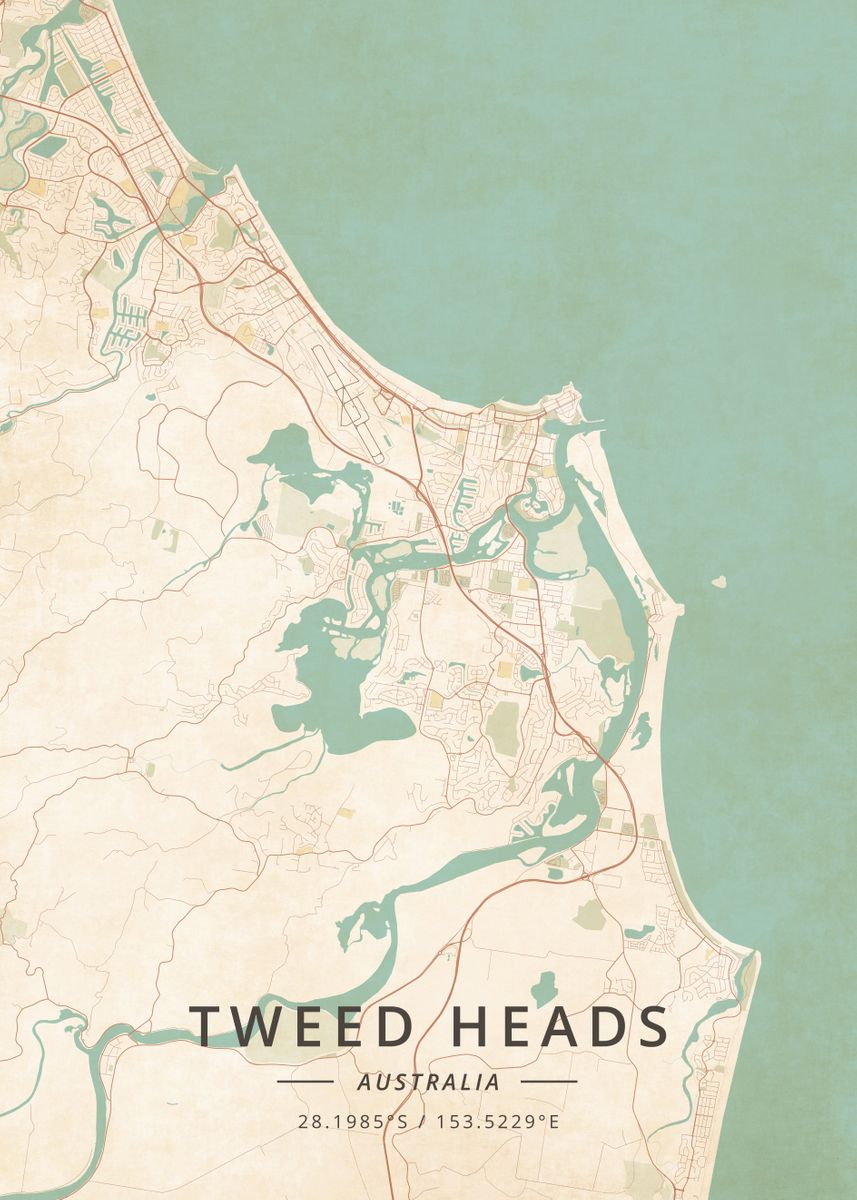 'Tweed Heads Australia' Poster, picture, metal print, paint by Designer ...