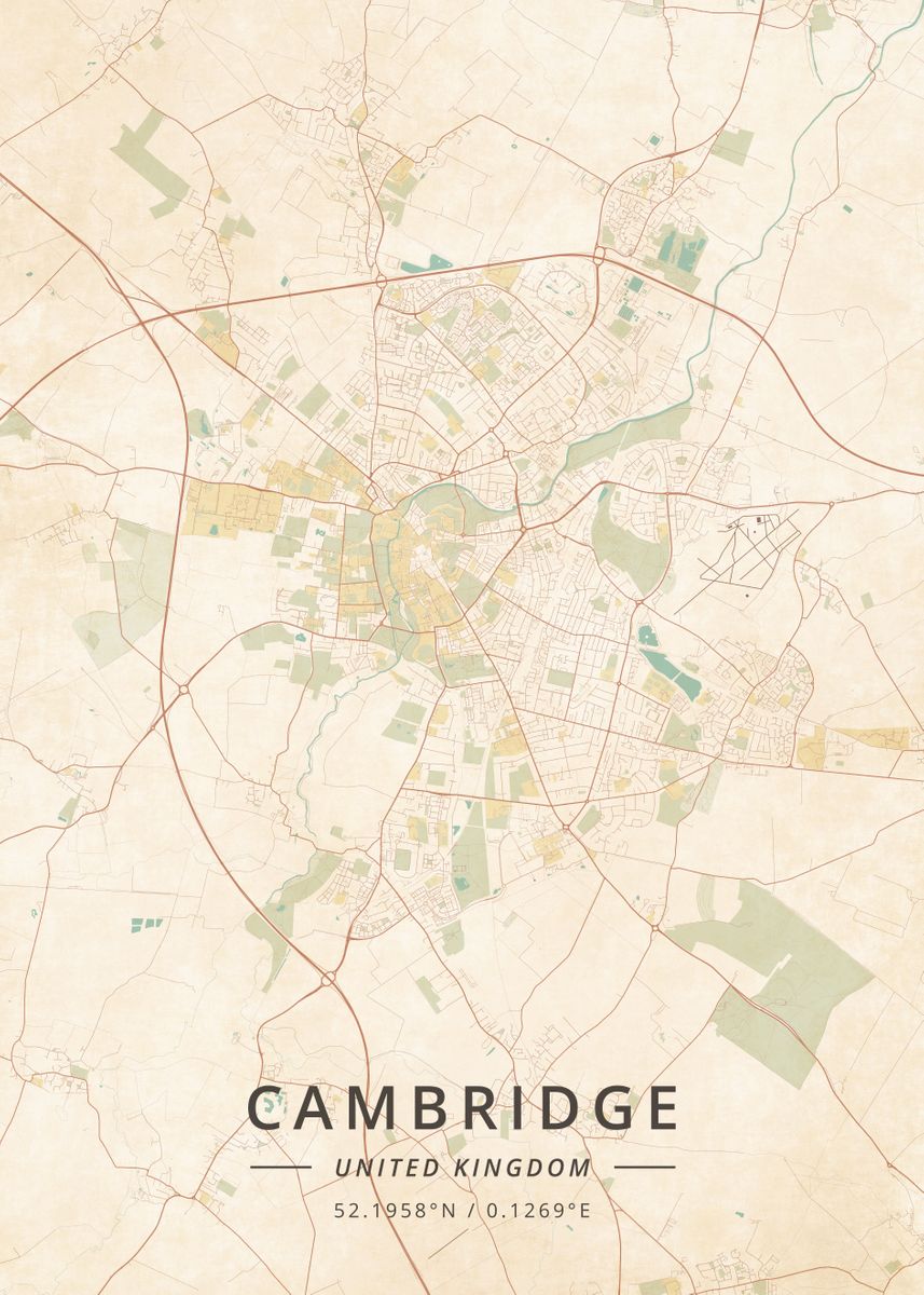 'Cambridge United Kingdom' Poster, picture, metal print, paint by ...