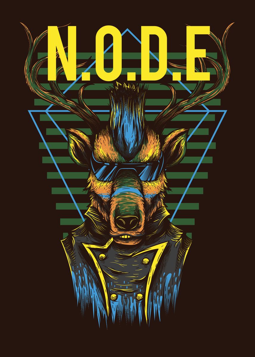 'Node' Poster, picture, metal print, paint by Ruslan Geliskhanov | Displate